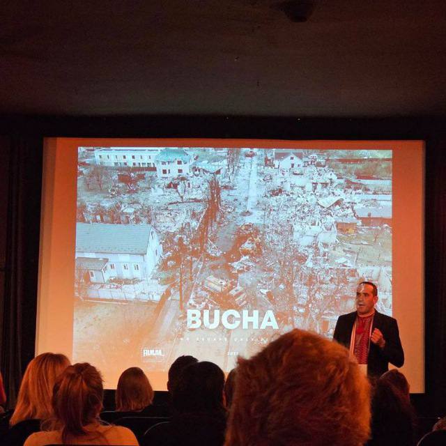 Presentation of the teaser for the Ukrainian film "BUCHA" in Berlin